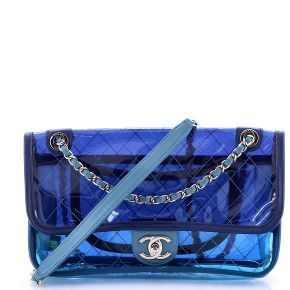 CHANEL | Bags | Chanel Medium Coco Splash Flap Bag Quilted Pvc With ...